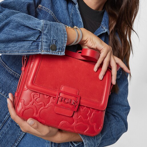 Medium red TOUS Icon LOVE Crossbody bag | TOUS
