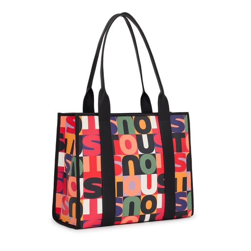 Large black TOUS Mimic Amaya Shopping Bag | TOUS