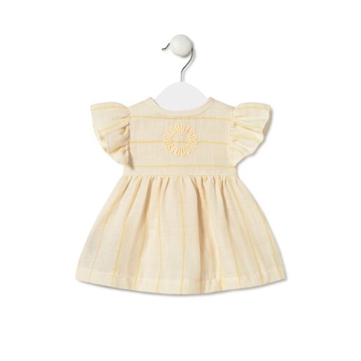 Girl s stripy dress in Classic yellow | TOUS