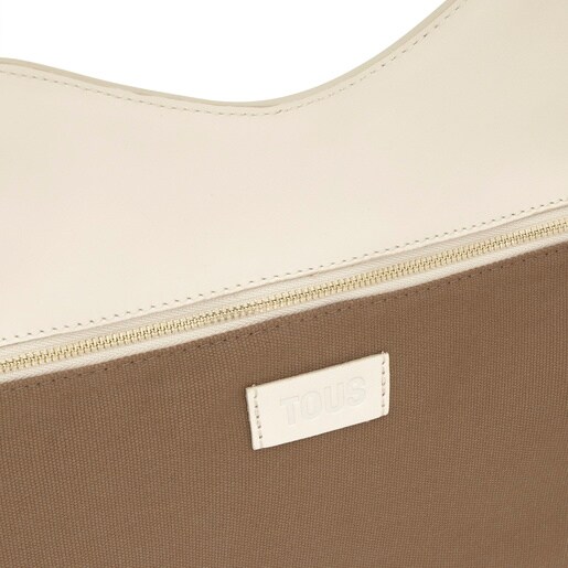 Medium beige leather Tote bag TOUS MANIFESTO | TOUS