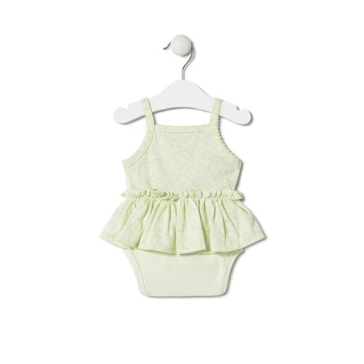 Body con falda de bebé niña Mix verde | TOUS