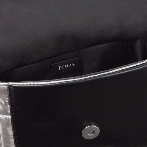 Small silver-colored TOUS Empire Padded Crossbody bag | TOUS