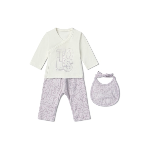 Newborn baby outfit in Mix lilac | TOUS