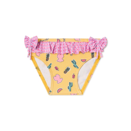 Bañador culetín de niña Cactus amarilla | TOUS