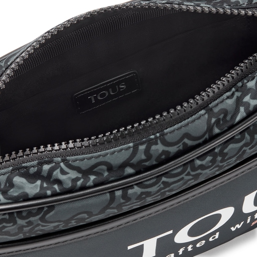 Black nylon Kaos Mini Evolution crossbody reporter bag | TOUS