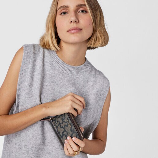 Cartera Kaos Icon Multi Negro - Rosa | TOUS