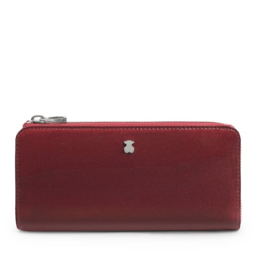 Medium Burgundy Dorp Wallet - TOUS | TOUS