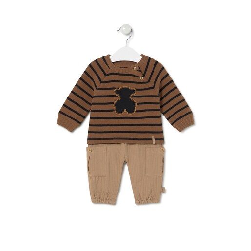 Boy s outfit in Brown ecru | TOUS