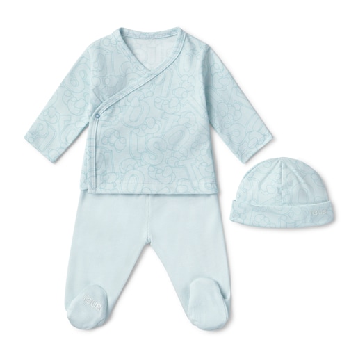 Newborn baby outfit in Mix blue | TOUS