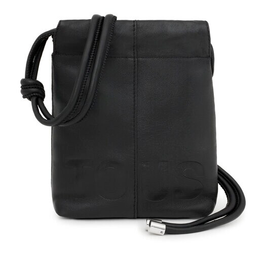 Black leather TOUS Cloud Mini handbag | TOUS