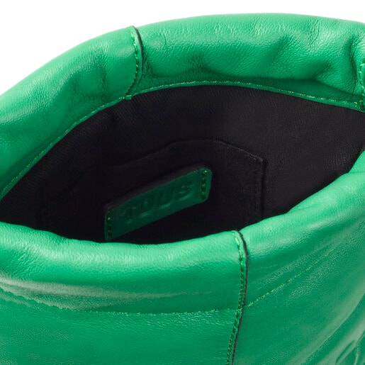 Mini bolso verde de piel TOUS Cloud | TOUS