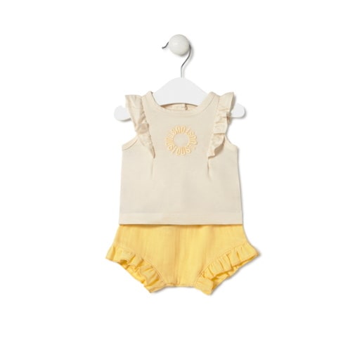 Baby girl s outfit in Classic yellow | TOUS