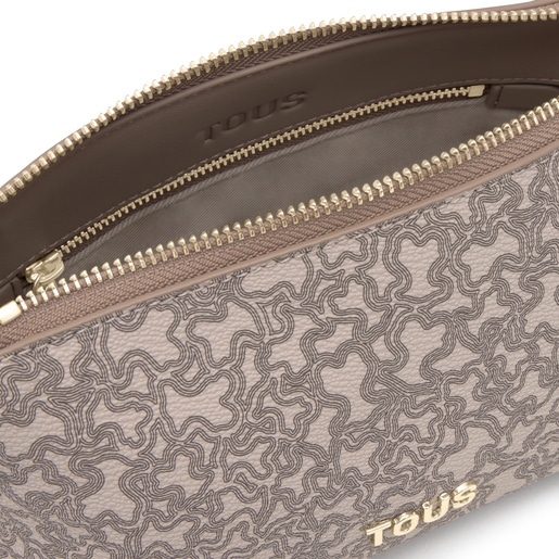 Taupe-colored Minibag Kaos Mini Lines | TOUS