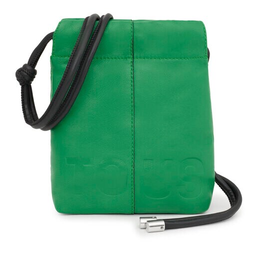 Green leather TOUS Cloud Mini handbag | TOUS