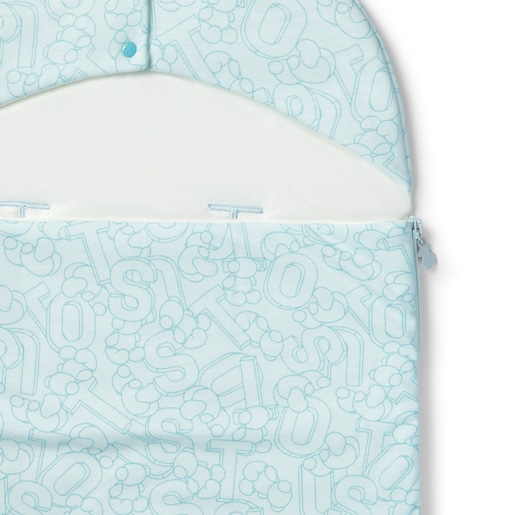 Multipurpose baby footmuff in Mix blue | TOUS