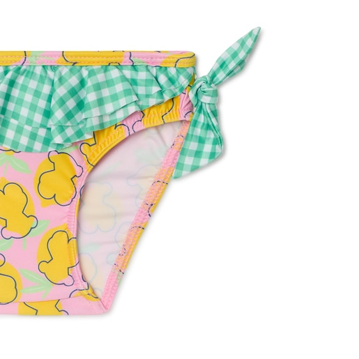 Bañador culetín de niña Lemon rosa | TOUS