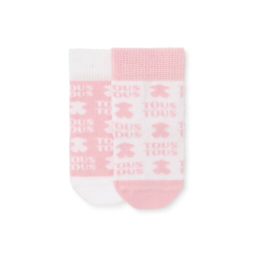 Pack 2 pares de calcetines de bebé SSocks rosa | TOUS