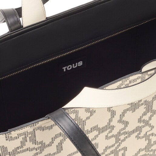 Medium beige Kaos Pix Tote bag | TOUS