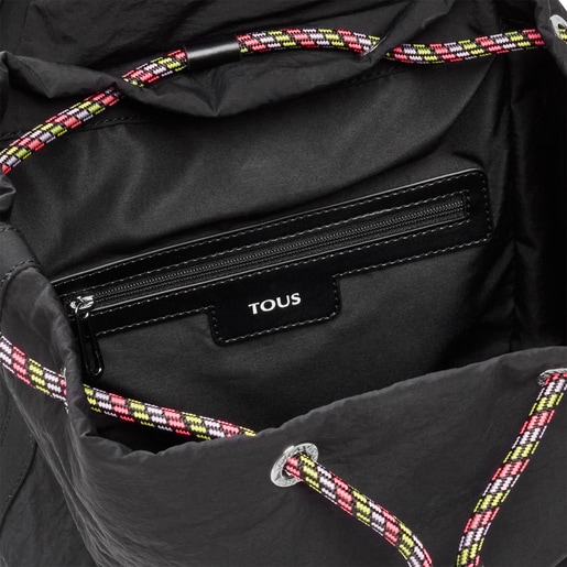 Black TOUS Empire Cotton Backpack | TOUS