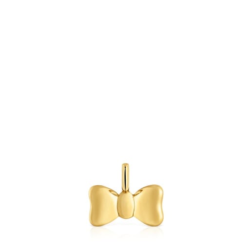 Dije lazo anilla con baño de oro de 18 kt sobre plata 15 mm TOUS Ribbon | TOUS