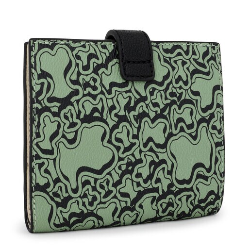 Small khaki TOUS Kaos Mini Evolution Pocket wallet | TOUS