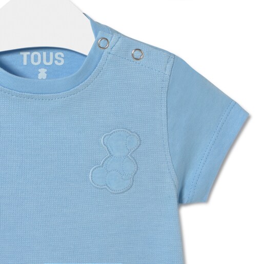 Dyed t-shirt in Casual sky blue | TOUS