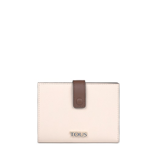 Small beige and brown TOUS Essential Wallet | TOUS