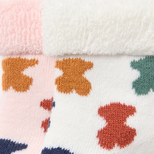 Pack 2 pares de calcetines de bebé SSocks rosa | TOUS