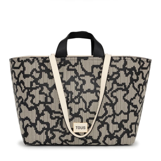 Medium black Kaos Pix Tote bag | TOUS