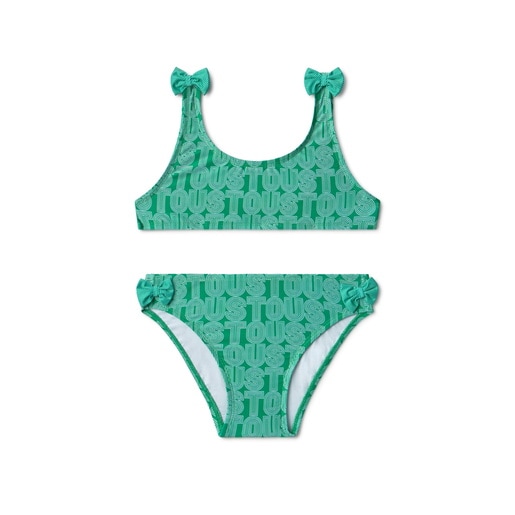 Girl s bikini in Line green | TOUS