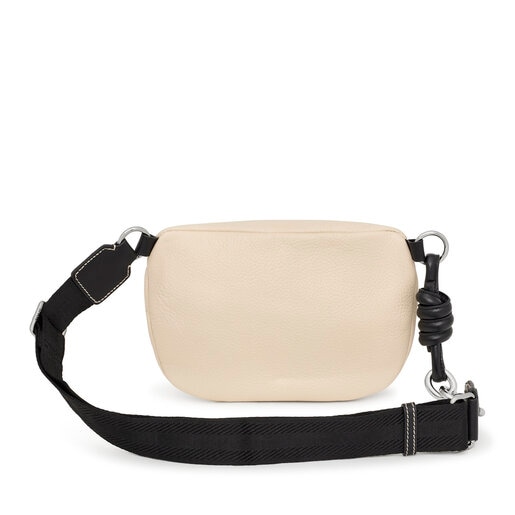 Beige leather TOUS Empire Waist bag | TOUS