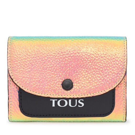 Iridescent-colored leather TOUS Empire Card wallet | TOUS