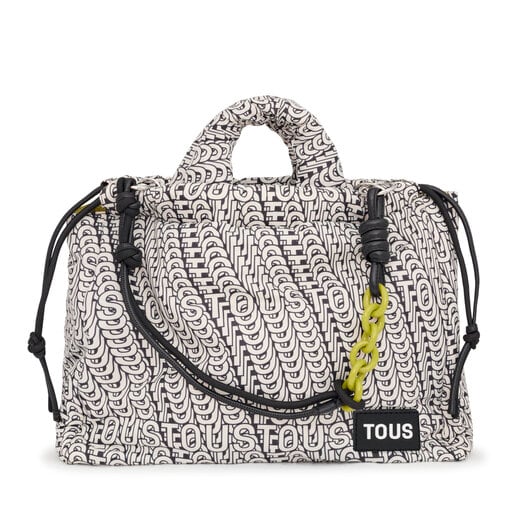 Large black and white One-shoulder bag TOUS Cloud Soft | TOUS