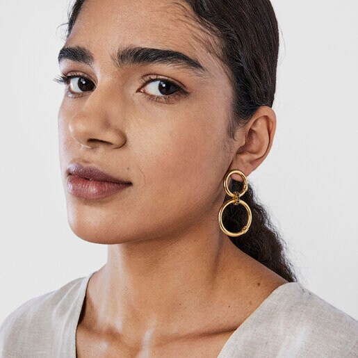 Anilla grande Hold de Plata Vermeil | TOUS