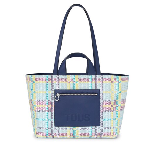 Medium navy blue TOUS Cecilia Tote bag | TOUS