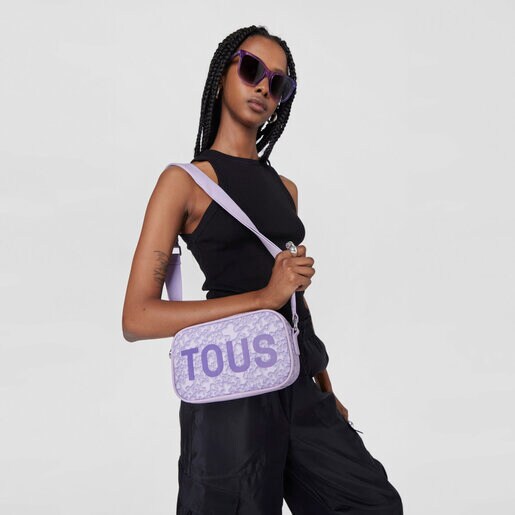 Mauve Kaos Mini Evolution Crossbody reporter bag | TOUS