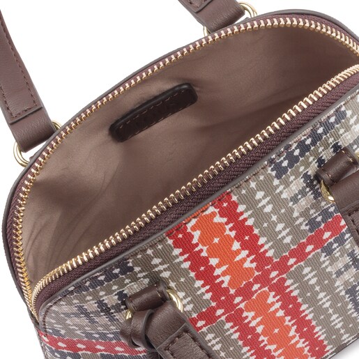 Mini stone-red Alicya Bowling bag | TOUS