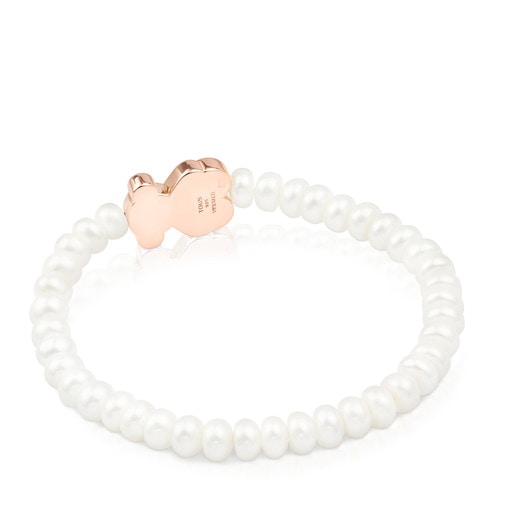 Armband Sweet Dolls aus rosa Vermeil-Silber mit Perlen | TOUS