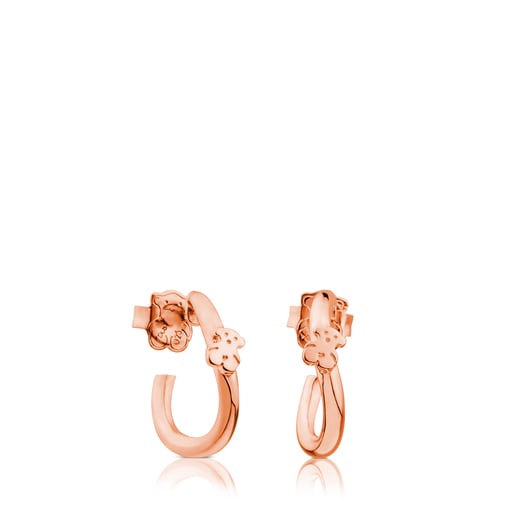 Rose Vermeil Silver Ondas Earrings | TOUS